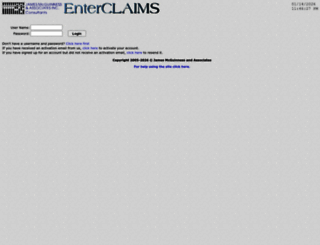 Access enterclaims.com. EnterClaims Logon