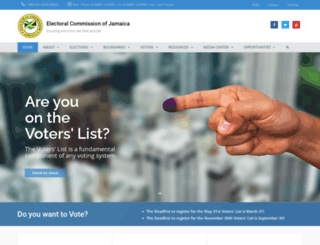 Access eoj.com.jm. Home - Electoral Commission of Jamaica