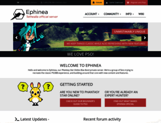 Access ephinea.pioneer2.net. Ephinea: A Phantasy Star Online Blue Burst private server!