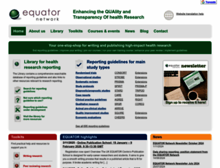 Access equator-network.org. EQUATOR Network | Enhancing the QUAlity and ...