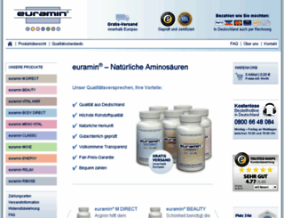 Access euramin.de. Natürliche Aminosäuren | euramin Shop