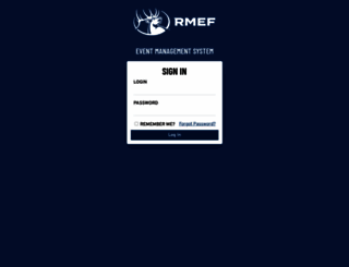 Access events.rmef.org. Log in - RMEF Events