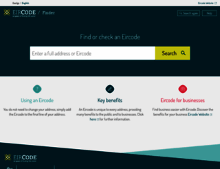 Access finder.eircode.ie. Find or check an Eircode