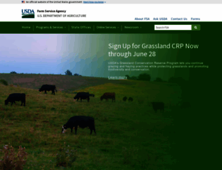 Access fsa.usda.gov. USDA Farm Service Agency Home Page