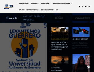 Access funam.mx. Descubre Fundación UNAM