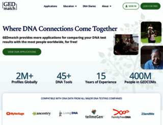 Access gedmatch.com. DNA and Genealogy Tools to Grow Your Family Tree ...