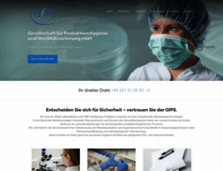 Access gfps.de. Zertifizierte Analytik für sichere Medizinprodukte