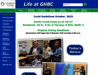 Access ghbcresidents.org. Life at GHBC
