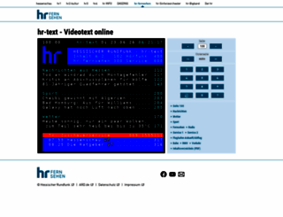 Access hr-text.hr-online.de. hr-text Seite 100.01 | hr-fernsehen.de