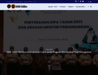 Access hubdat.dephub.go.id. Beranda - Direktorat Jenderal Perhubungan Darat