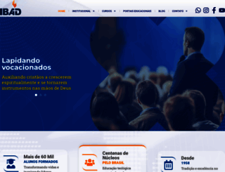 Access ibad.com.br. IBAD – O Seu Parceiro Teológico