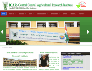 Access icargoa.res.in. ICAR - Central Coastal Agricultural Research ...