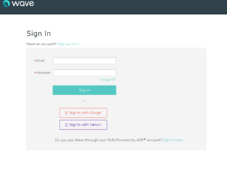 Access integrations.waveapps.com. Wave • Sign In