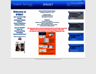 Access iprint.villanova.edu. Villanova iPRINT
