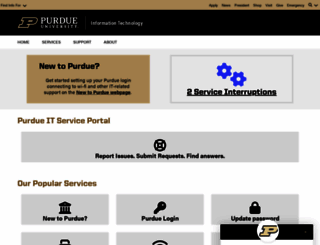 Access itap.purdue.edu. Home | Purdue University IT