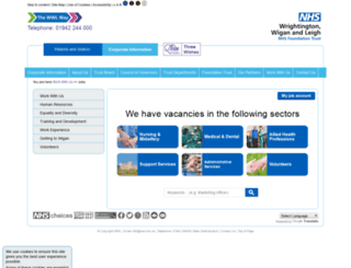 Access jobs.wwl.nhs.uk. Job vacancy search: Which health sector? | trac ...