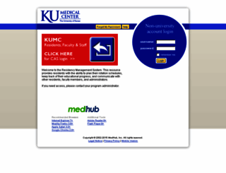 Access kumc.medhub.com. University of Kansas - MedHub