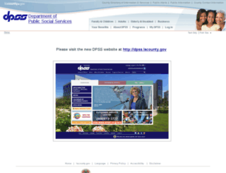 Access ladpss.org. County of Los Angeles DPSS - Home