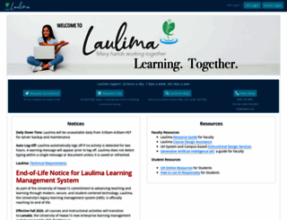 Access laulima.hawaii.edu. Welcome to Laulima!
