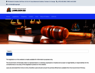 Access laws.gov.gd. Laws of Grenada