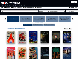 Access library.minlib.net. Catalog Home | Minuteman Library Network