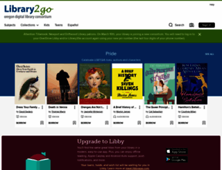 Access library2go.lib.overdrive.com. Oregon Digital Library Consortium - OverDrive