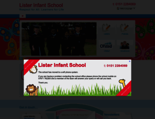 Access listerinfants.org.uk. Lister Infant School