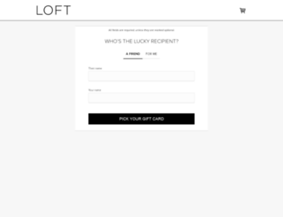 Access loft.cashstar.com. LOFT Gift Cards by CashStar