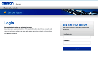 Access login.omron.eu. Omron Authentication System