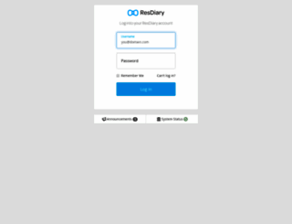 Access login.resdiary.com. Login ResDiary – Restaurant Booking System