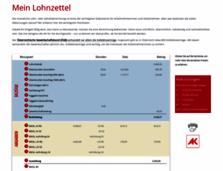 Access lohnzettel.arbeiterkammer.at. AK - Mein Lohnzettel