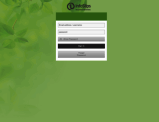 Access m.infoslips.com. InfoSlips Viewer