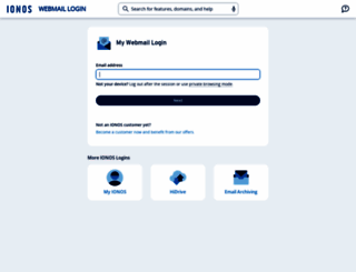 Access mail.ionos.ca. Webmail Login