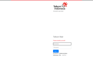 Access mail.telkom.co.id. Login