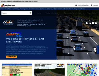 Access md511.org. CHART - Coordinated Highways Action Response Team