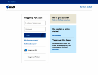 Access mijn.aegon.nl. Aegon Login