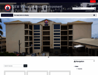 Access moodle.uew.edu.gh. UEW Virtual Learning Environment