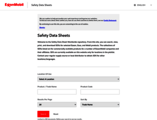 Access msds.exxonmobil.com. Safety Data Sheets