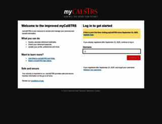 Access my.calstrs.com. CalSTRS - myCalSTRS Log In