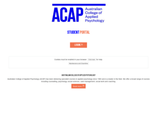 Access my.navitas-professional.edu.au. ACAP Portal