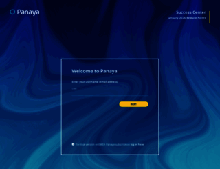 Access my.panaya.com. Panaya Single Sign On