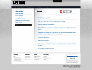 Access myaccount.mylt.com. Life Time Fitness - My Account