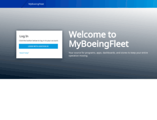 Access myboeingfleet.com. Redirect to MBF FP login page