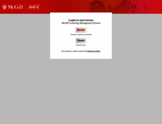 Access mycourses2.mcgill.ca. myCourses - McGill University Online Courses