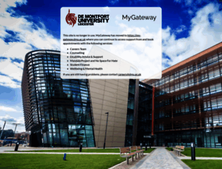 Access mygateway.dmu.ac.uk. MyGateway Login