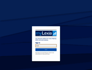 Access mylexia.com. myLexia