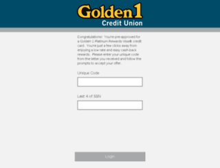 Access myoffers.golden1.com. Maintenance | Golden1