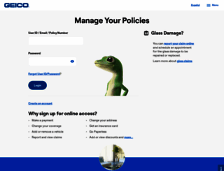 Access mypolicy.geico.com. Online Service Center | GEICO