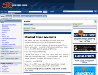 Access myspc.southplainscollege.edu. Sign In