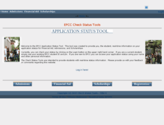 Access mystatus.epcc.edu. Check Status Tools - Title V > Home